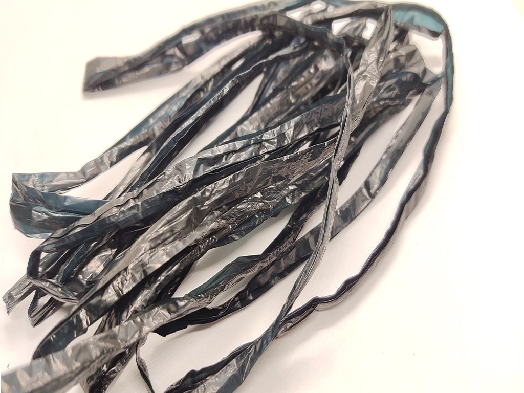 Black Nylon Raffia Ribbon