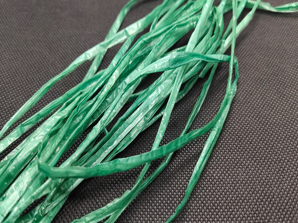 Dark Green Nylon Raffia Ribbon