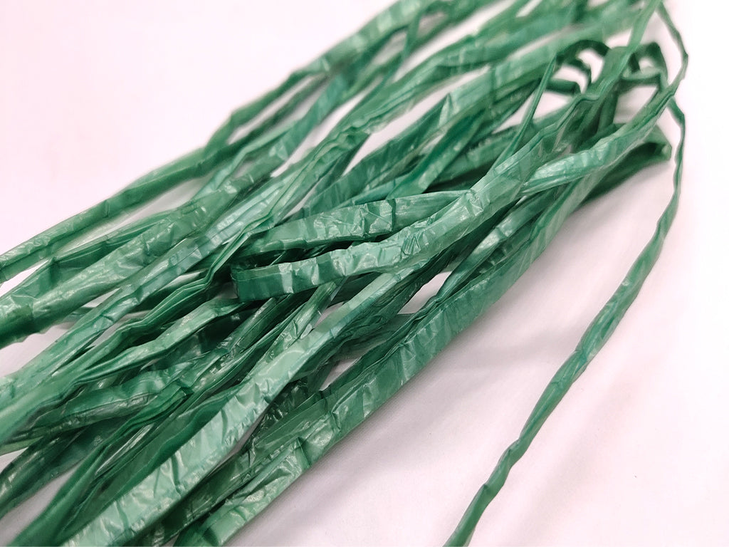 Green Nylon Raffia Ribbon