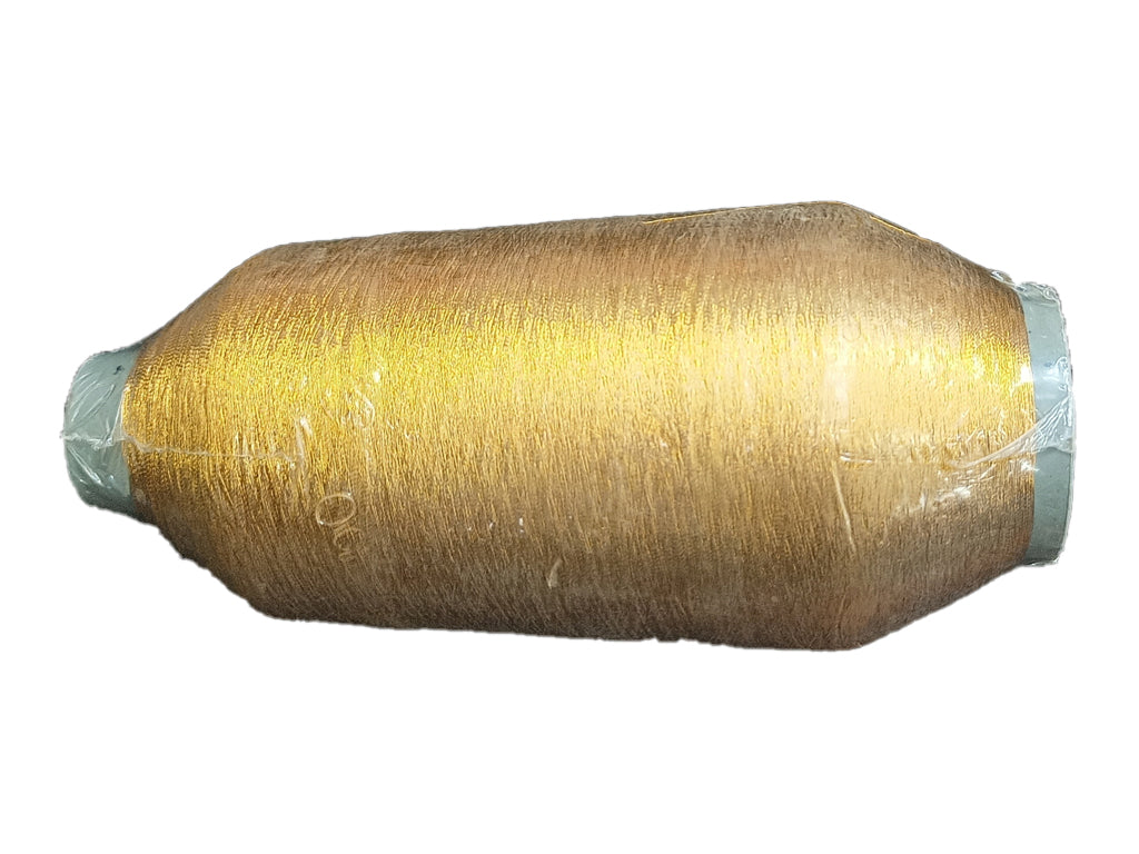 Dark Golden Zari Thread Cone