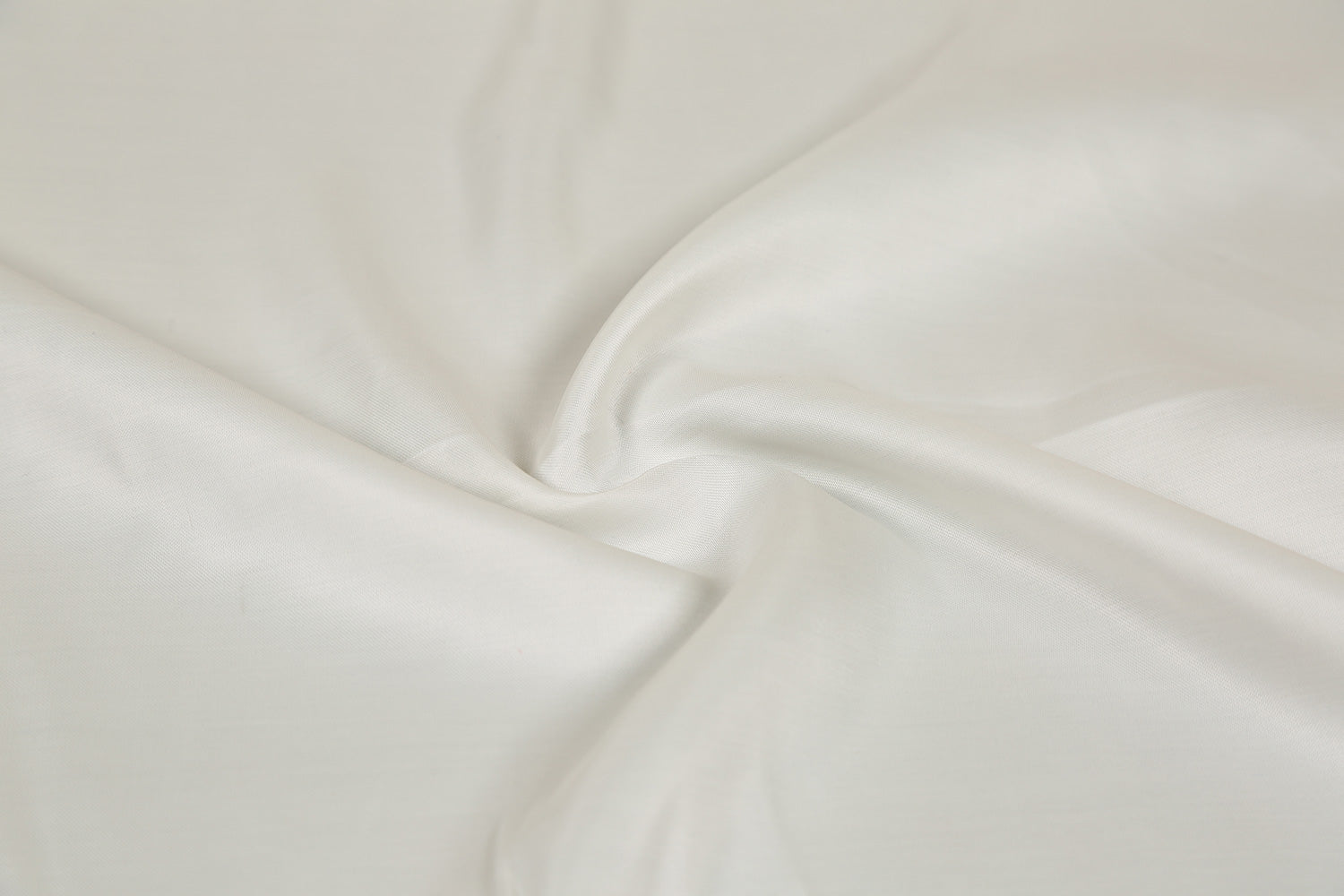 Off White Plain Dull Satin Viscose Fabric