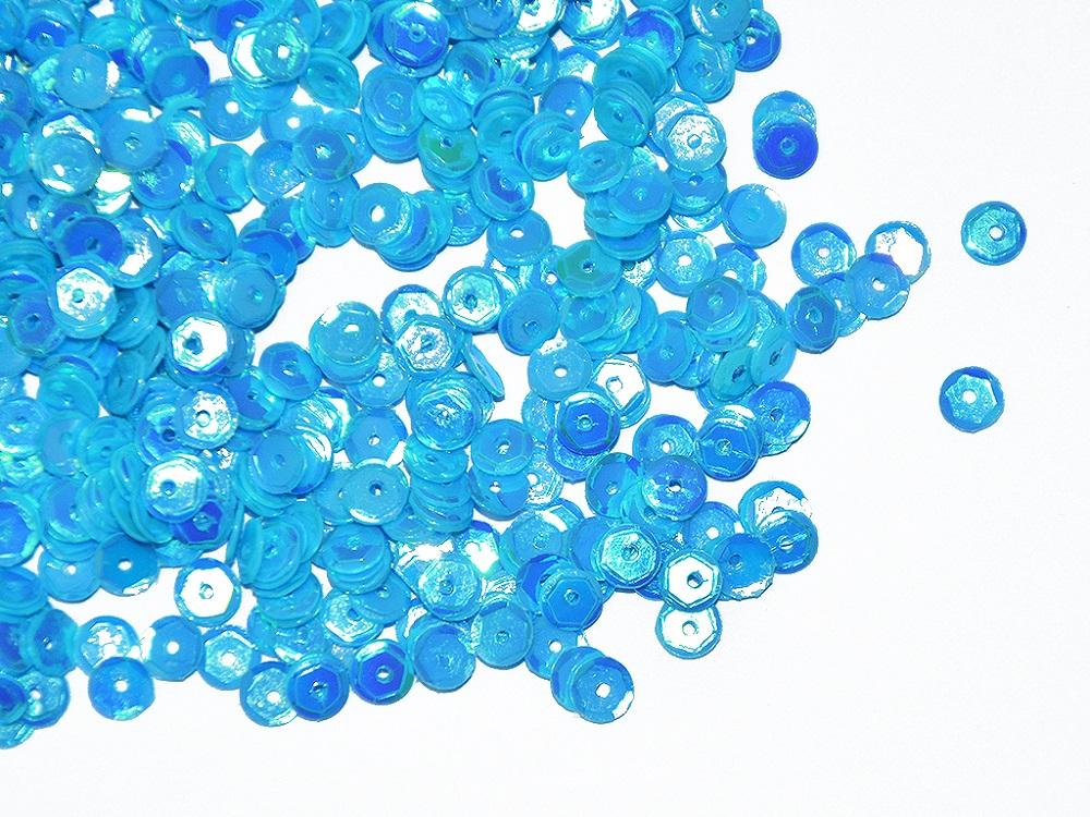 Bright Blue Round Circular Plastic Sequins(Wholesale)