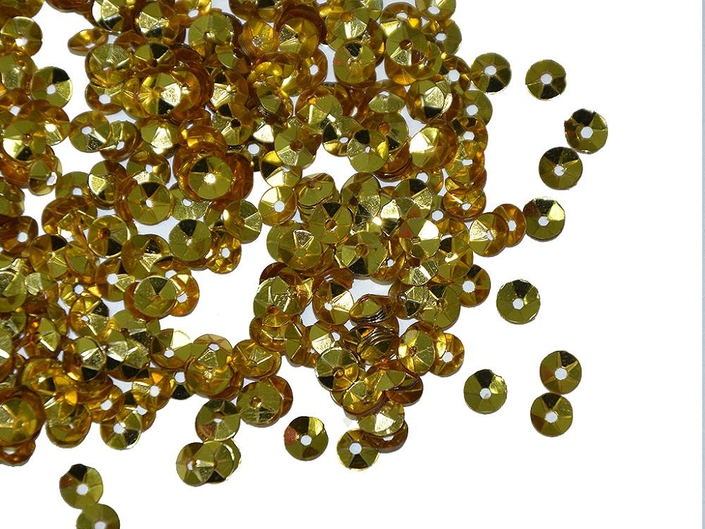 Bright Golden Round Circular Plastic Sequins(Wholesale)