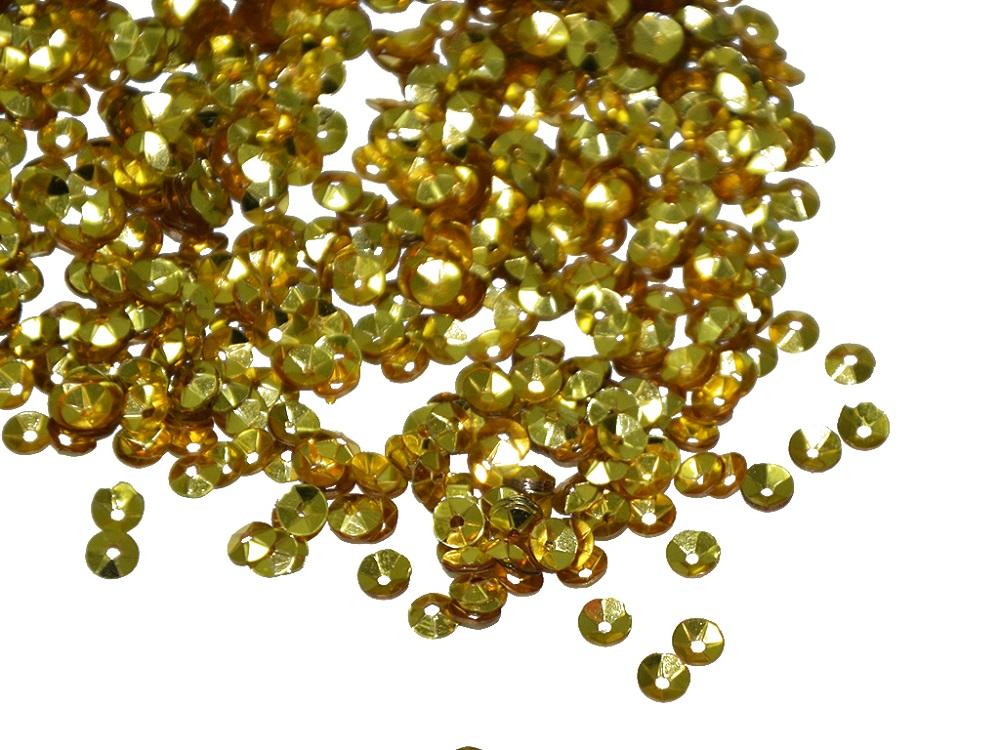 Bright Golden Round Circular Plastic Sequins(Wholesale)
