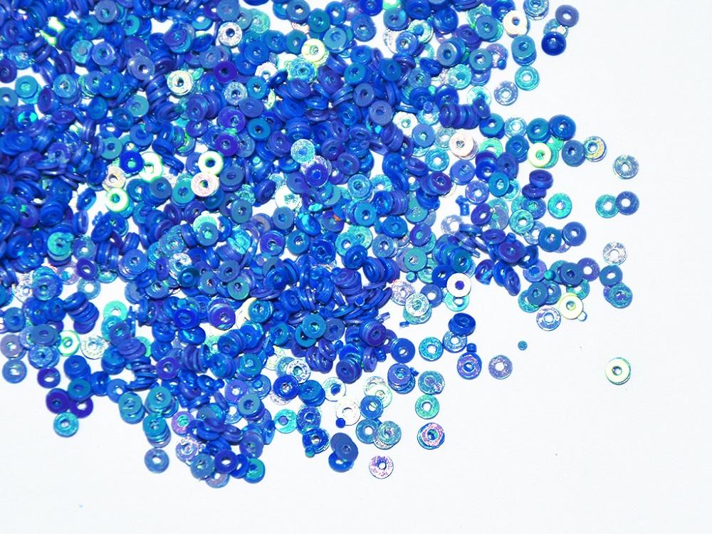 Dark Blue Opaque Circular Plastic Sequins(Wholesale)