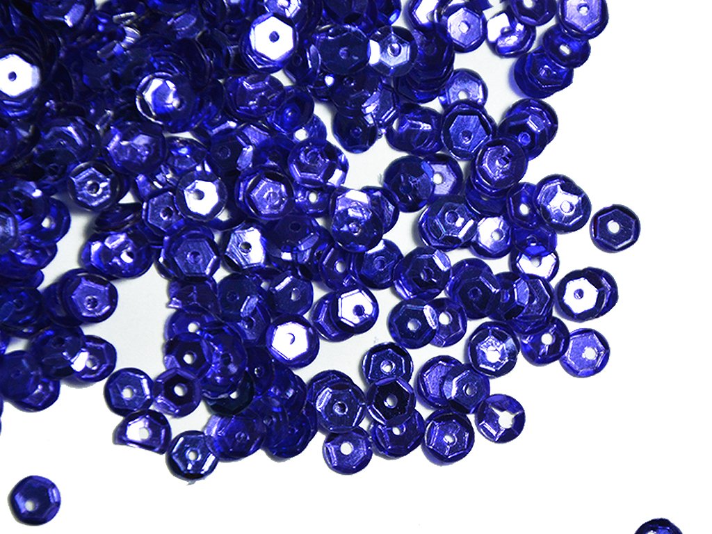 Dark Blue Round Circular Plastic Sequins(Wholesale)