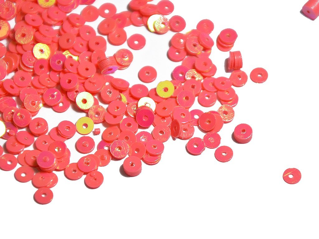 Deep Peach Circular Plastic Sequins(Wholesale)