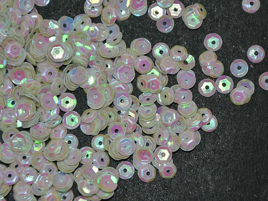 Dull Green Rainbow 2 Round Circular Plastic Sequins(Wholesale)