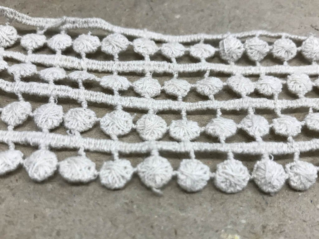 Dyeable Greige Design 434 Cotton Crochet Laces (Wholesale)