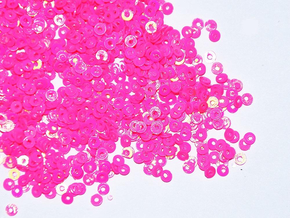 Hot Pink Lustre Circular Plastic Sequins(Wholesale)