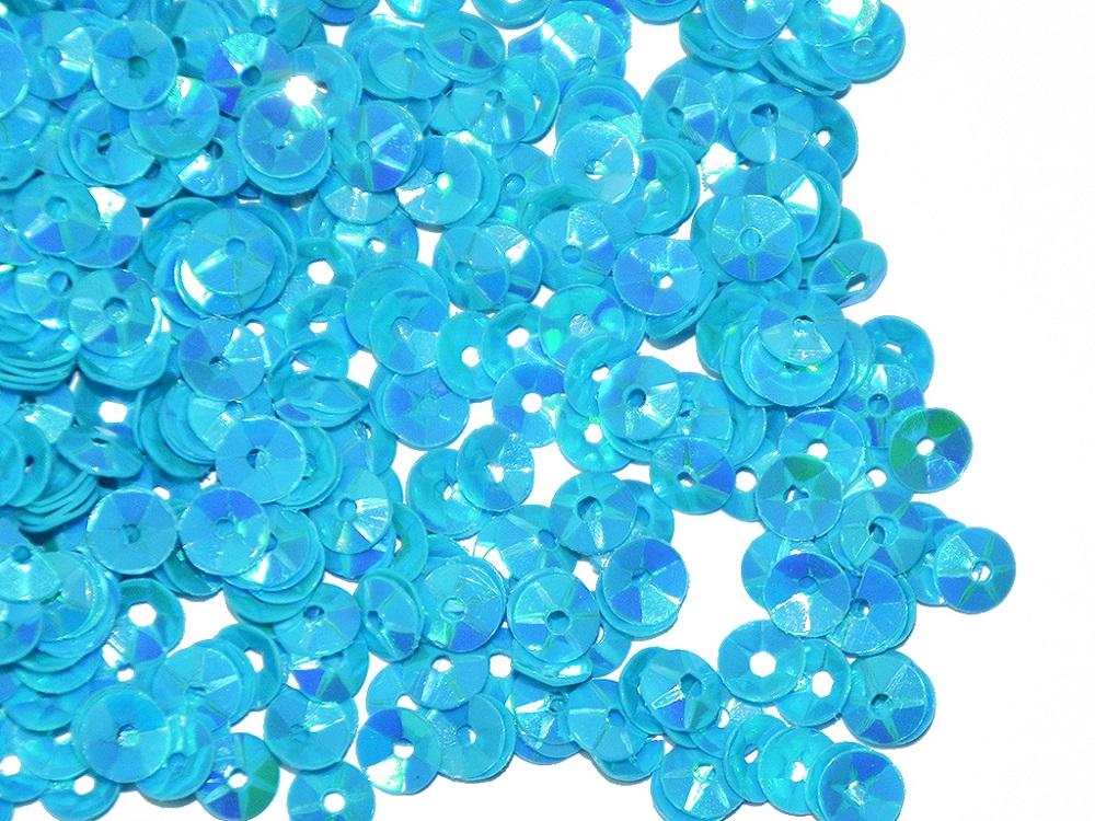 Light Blue Lustre Bowl Plastic Sequins(Wholesale)
