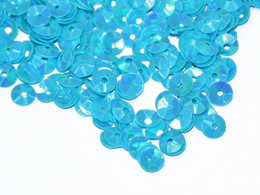 Light Blue Lustre Bowl Plastic Sequins(Wholesale)