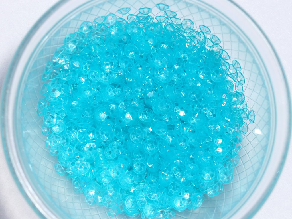 Light Blue Transparent Centre Hole Bowl Plastic Sequin- 5 mm(Wholesale
