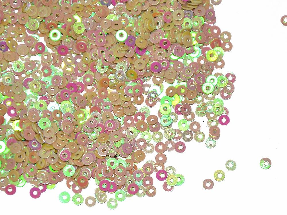 Light Brown Rainbow Circular Plastic Sequins(Wholesale)