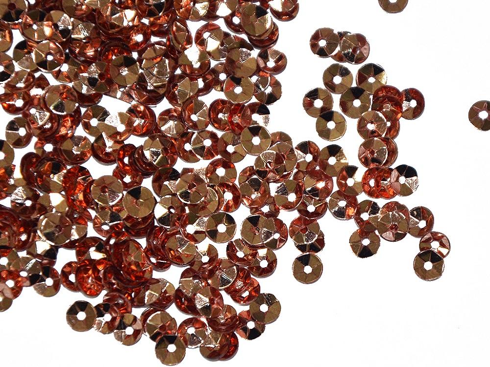 Light Copper Round Circular Plastic Sequins(Wholesale)