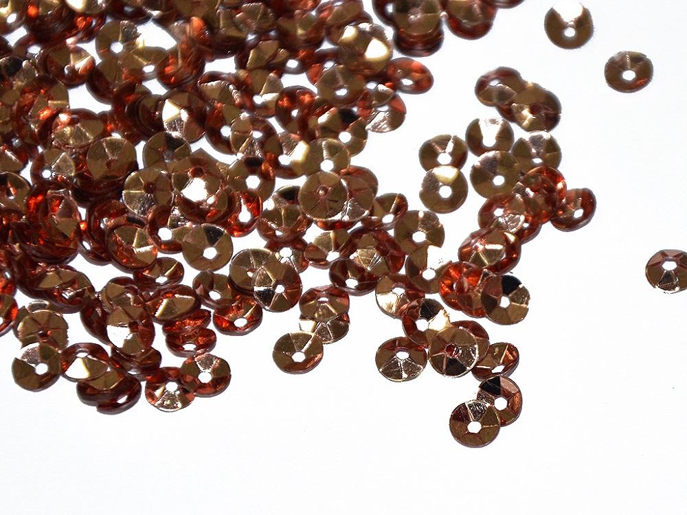 Light Copper Round Circular Plastic Sequins(Wholesale)