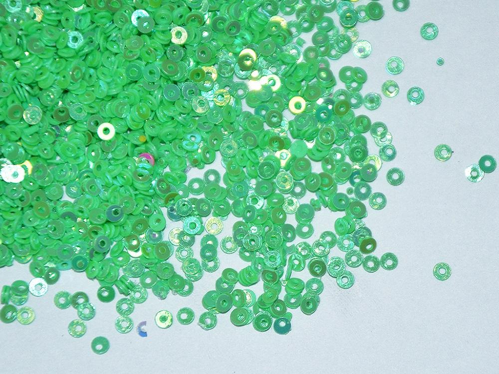Light Green Lustre Circular Plastic Sequins(Wholesale)