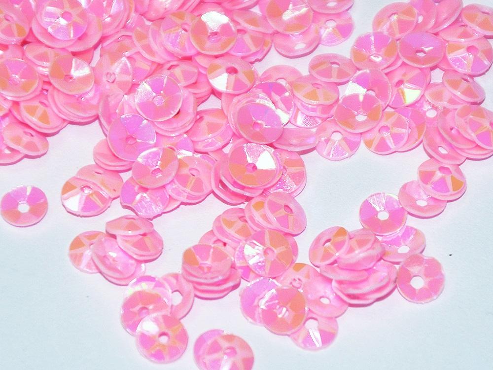 Light Pink Lustre Bowl Plastic Sequins(Wholesale)
