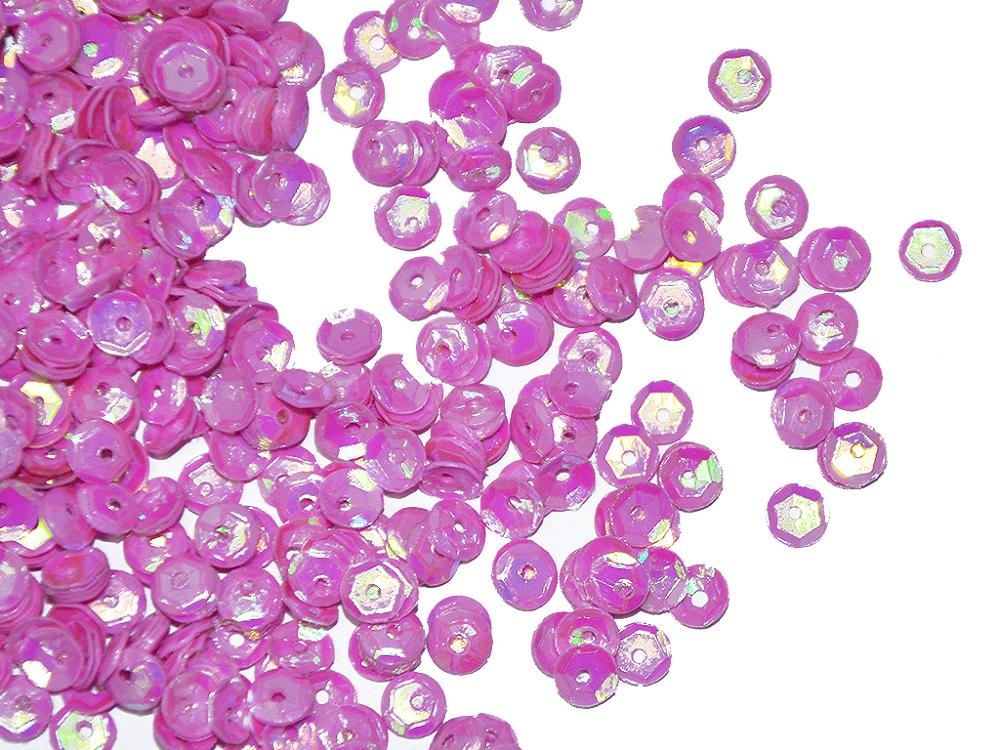 Pink 2 Round Circular Plastic Sequins(Wholesale)