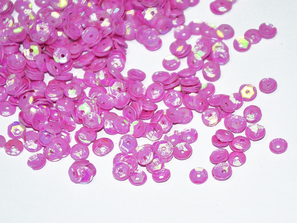 Pink 2 Round Circular Plastic Sequins(Wholesale)