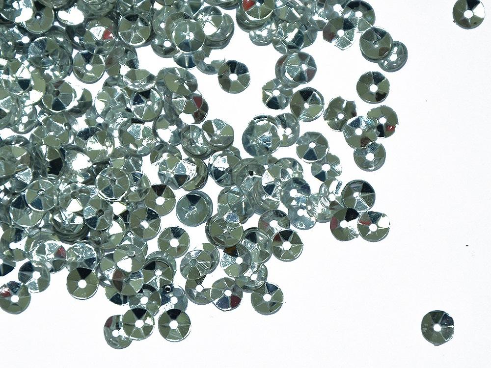 Silver Round Circular Plastic Sequins(Wholesale)