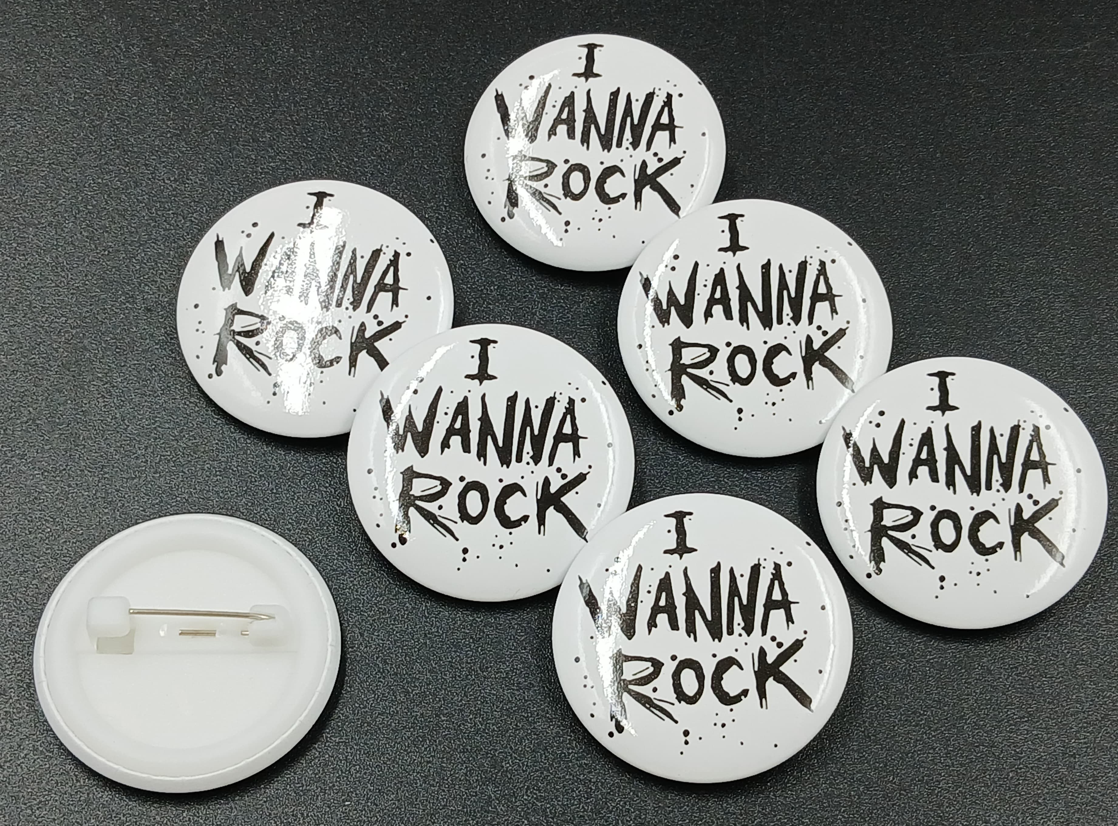 White Round Badge