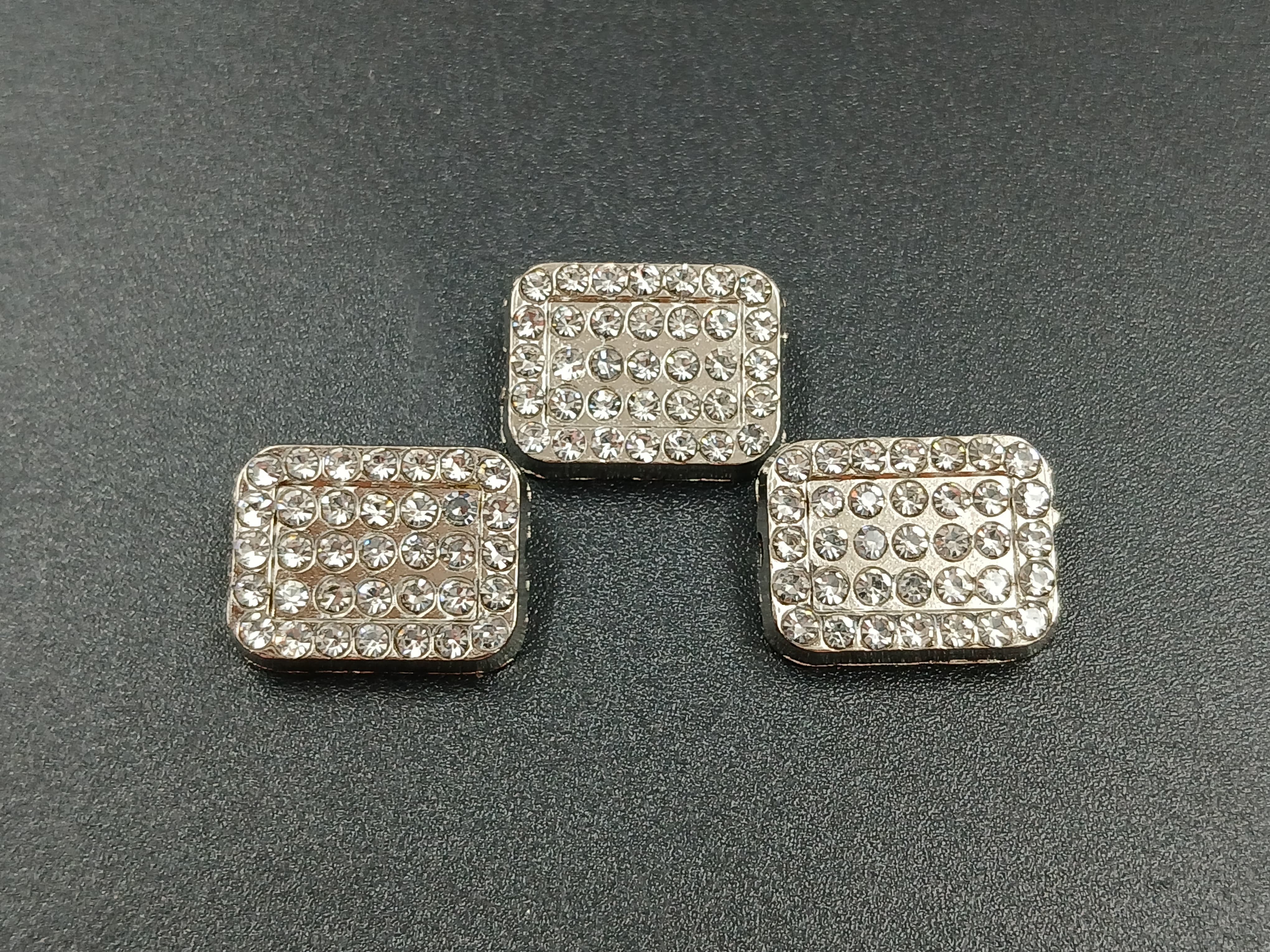 Golden & Silver Stone Rectangular Shaped Badges