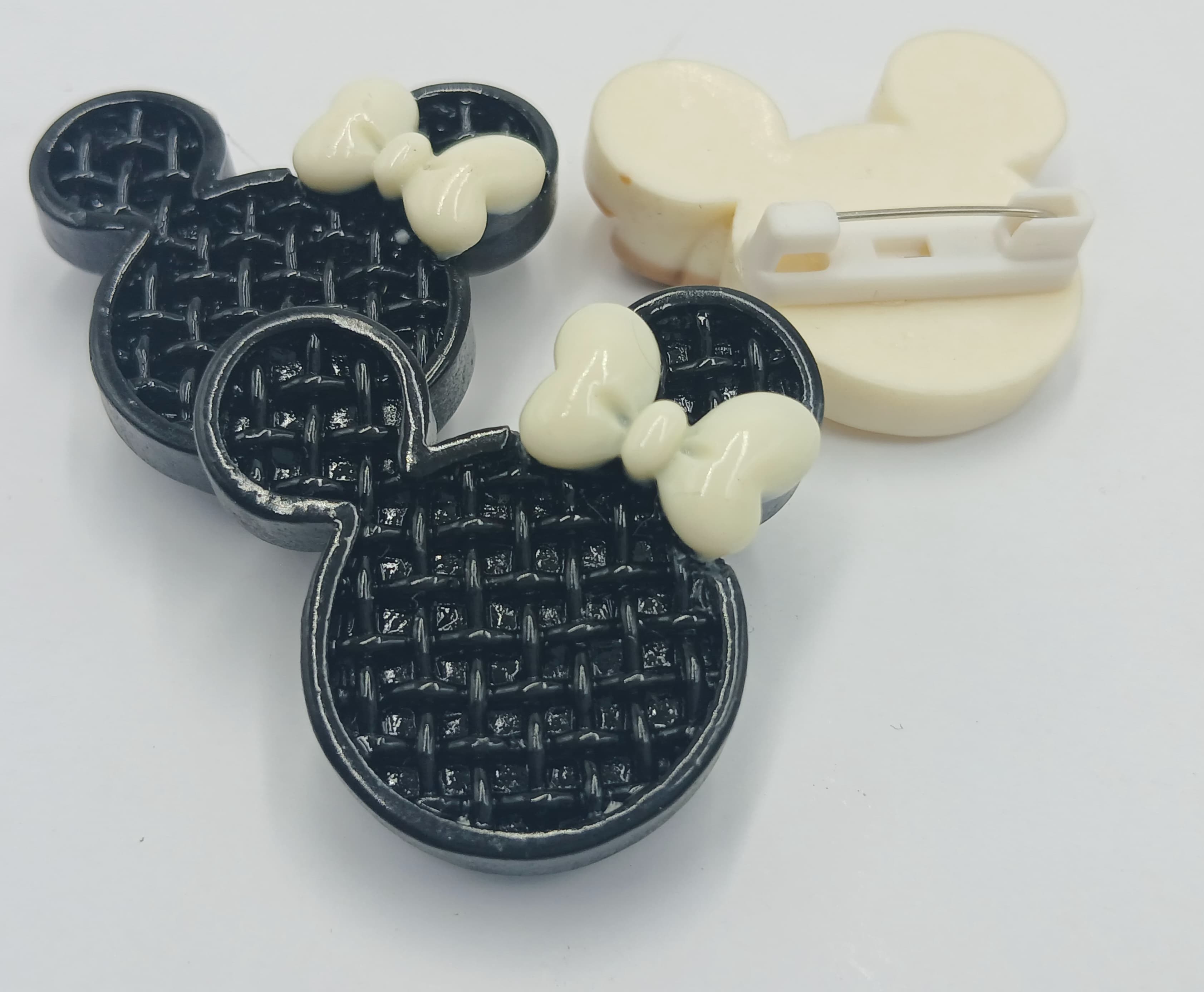 Black Color Mickey Mouse Brooch