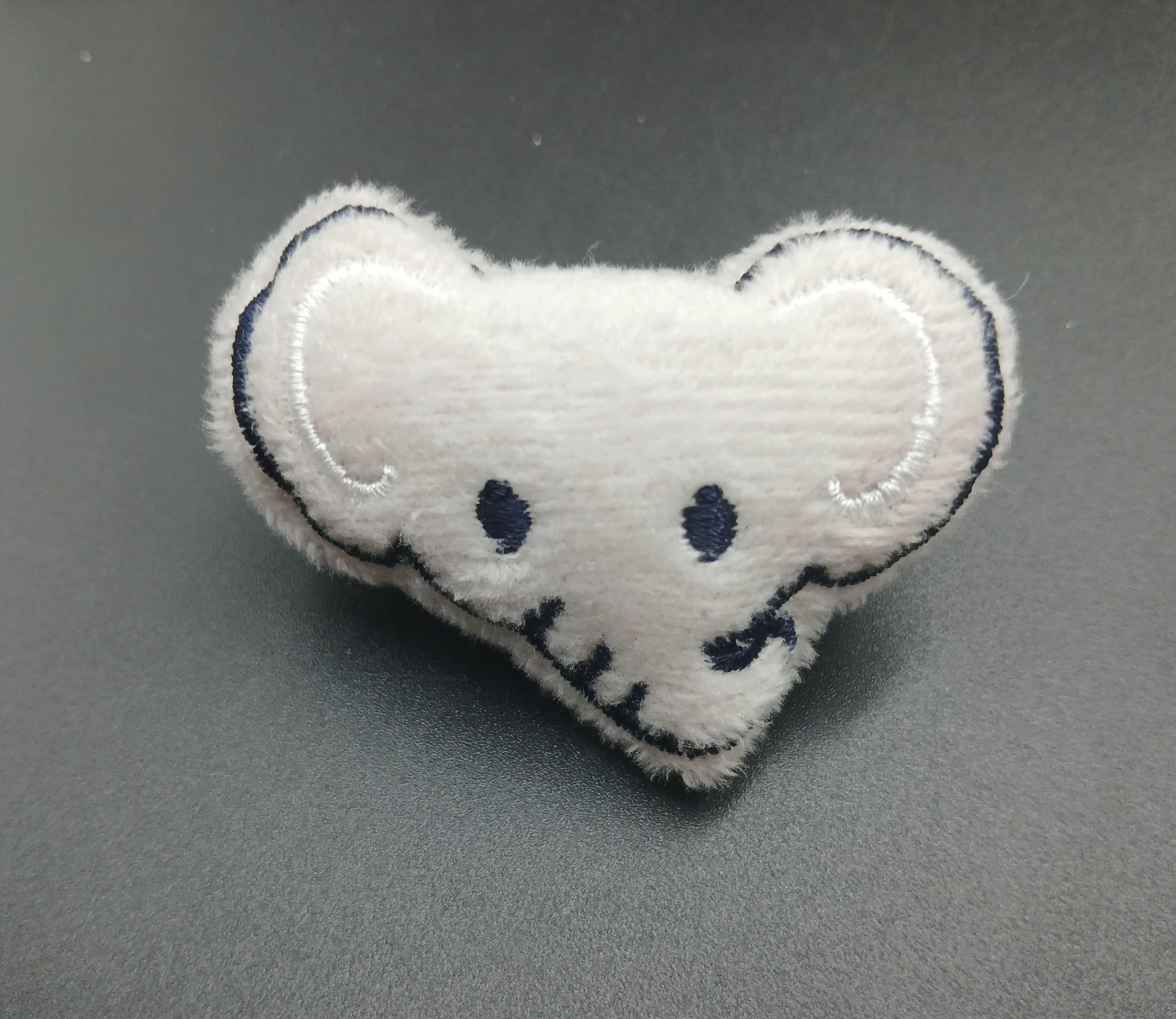 White Elephant Shape Patches