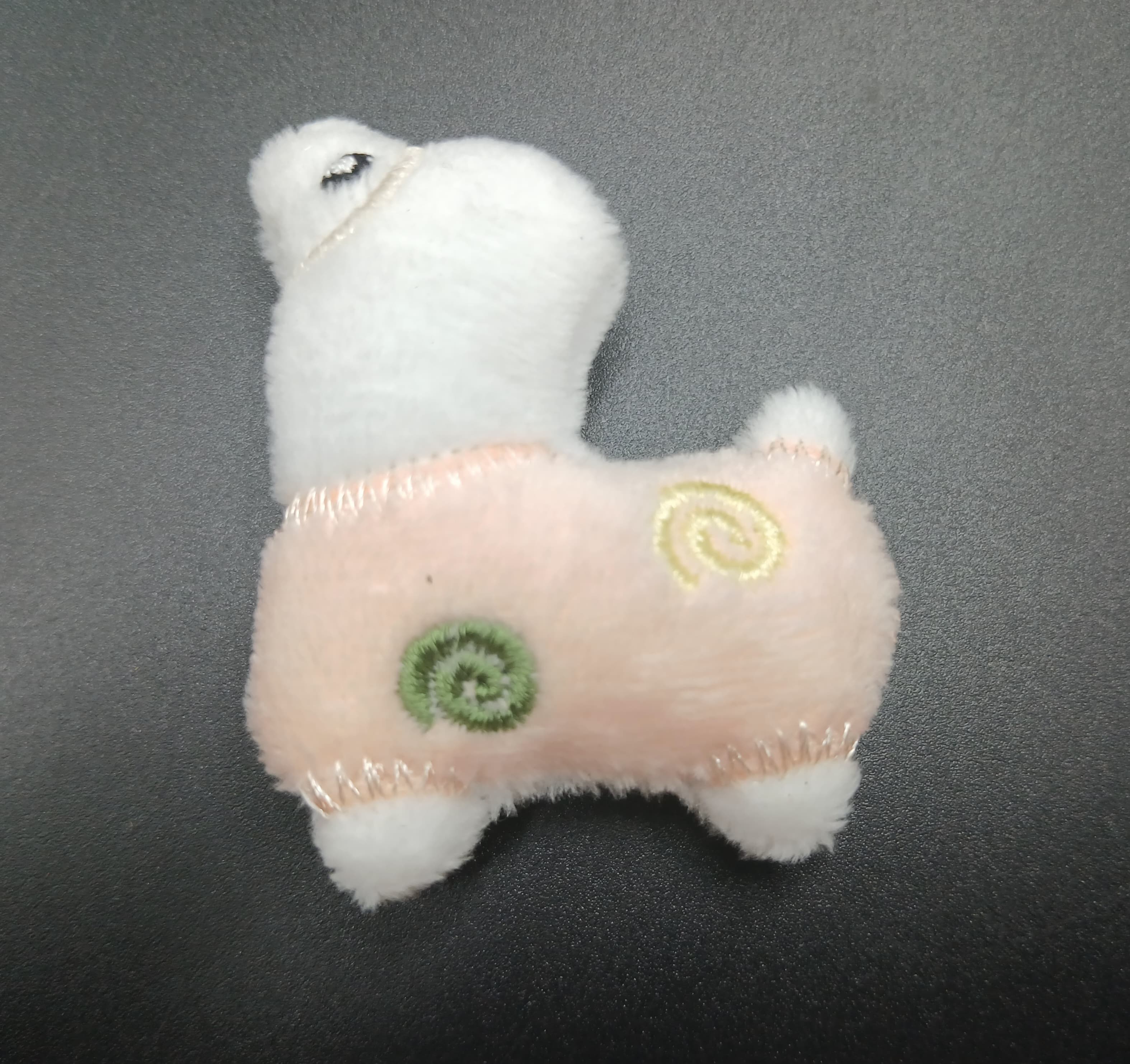 White And Peach Lamb Shape Patches