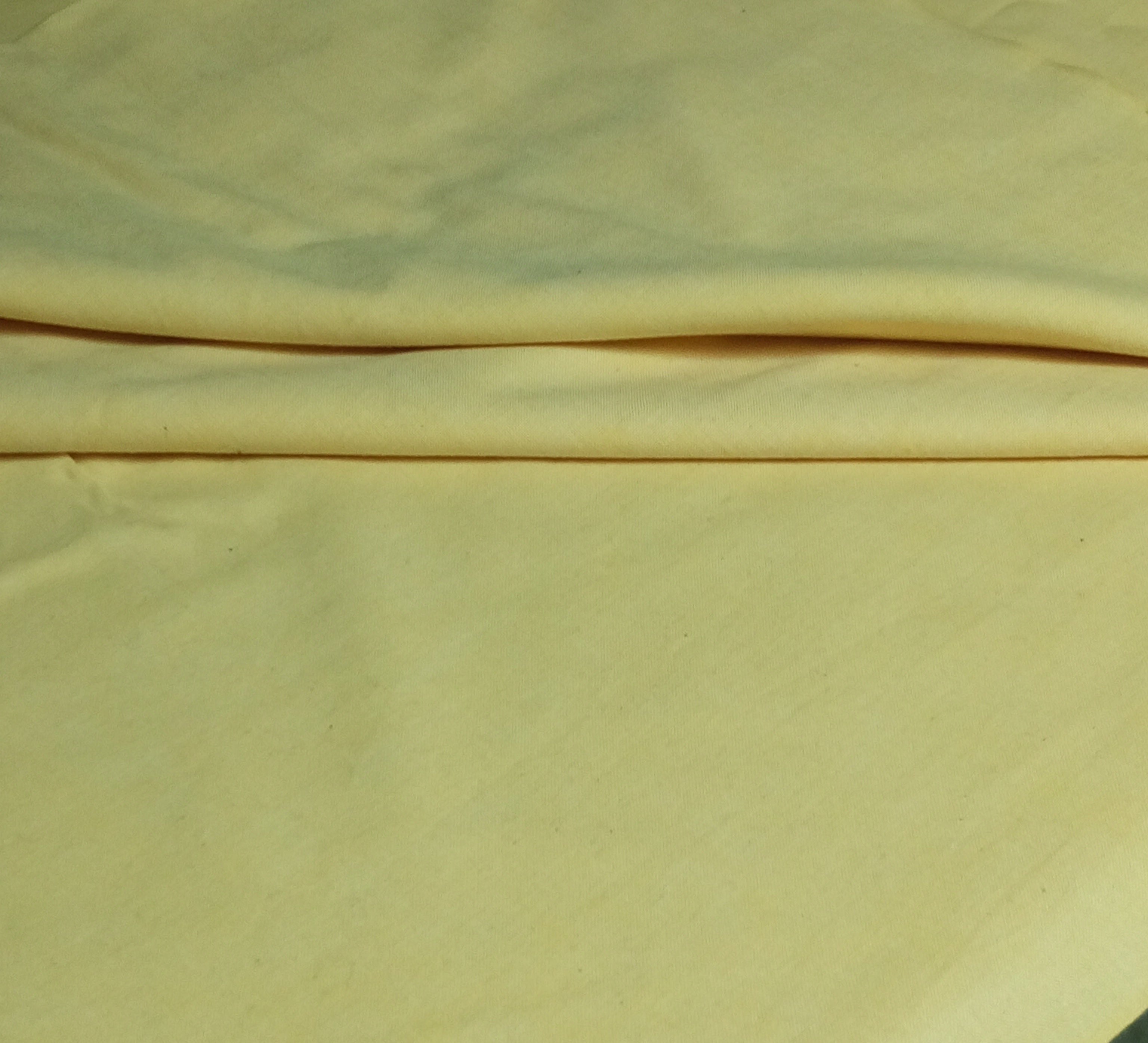 Yellow Plain Cotton Yarn Dyed Fabric