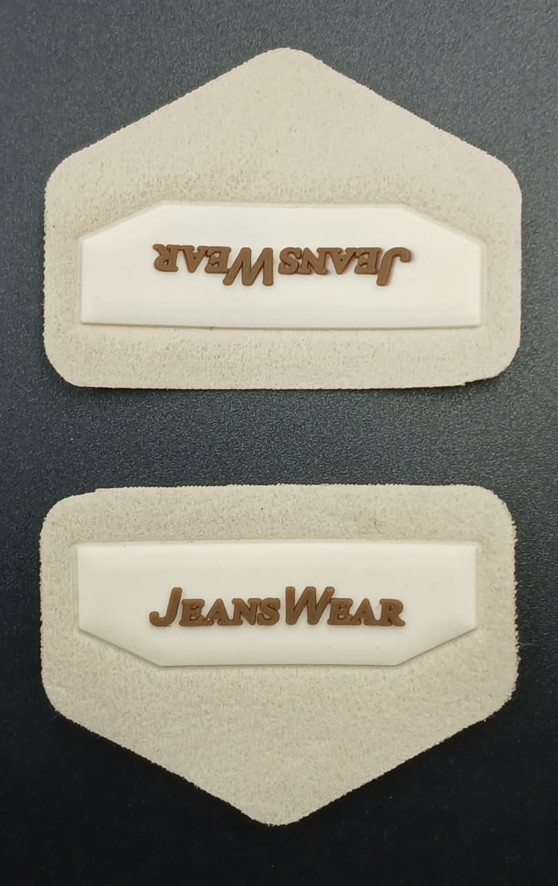 Beige And Off White Emblem Stickers