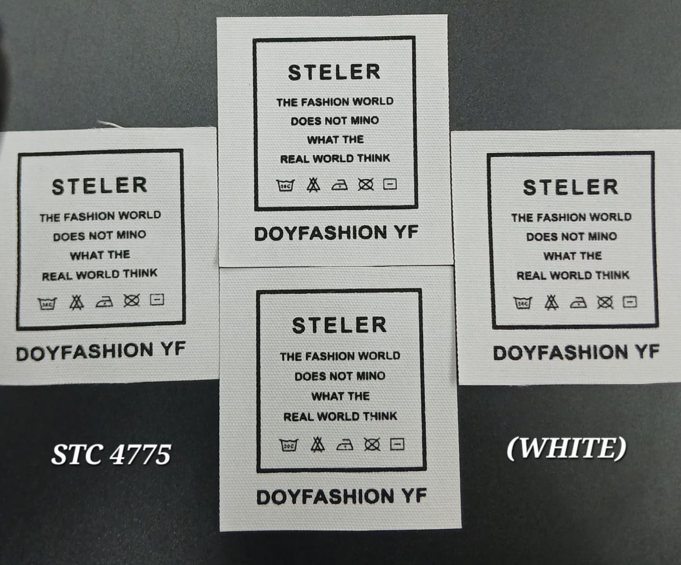 White Rectangular Stickers