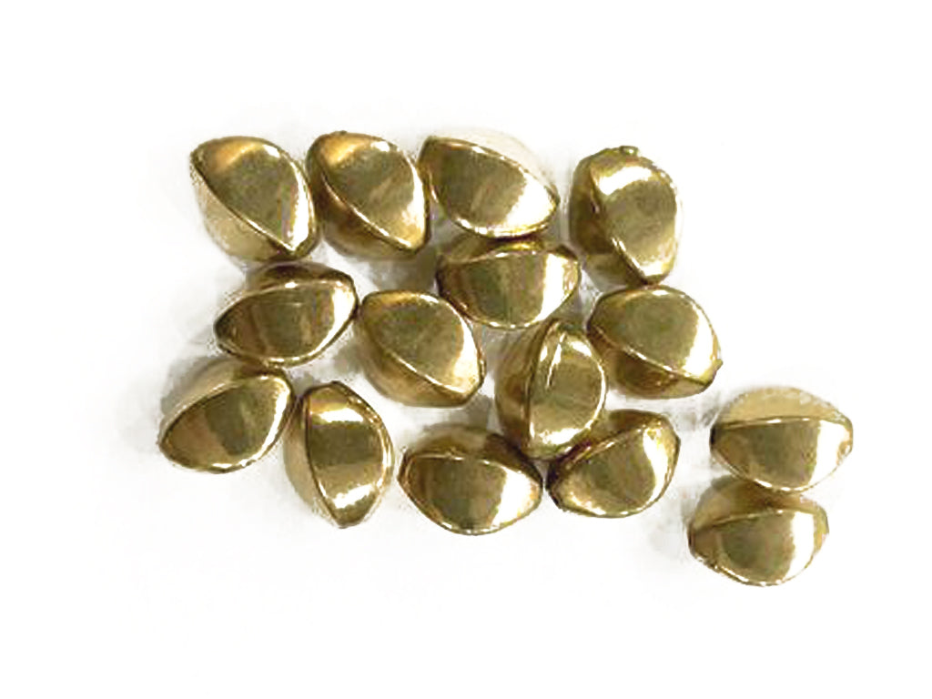 Golden Four Sided CCB Plastic Beads
