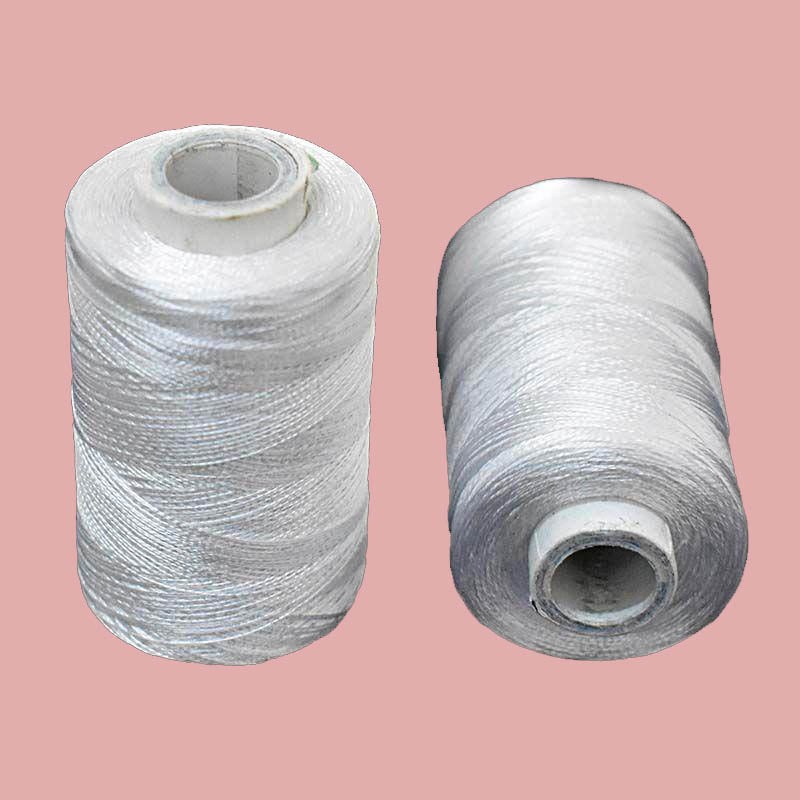 White Color Generic Silk Thread