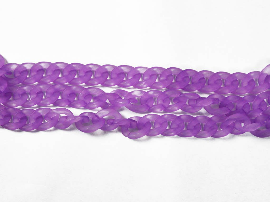 Lavender Transparent Circular Acrylic Chains