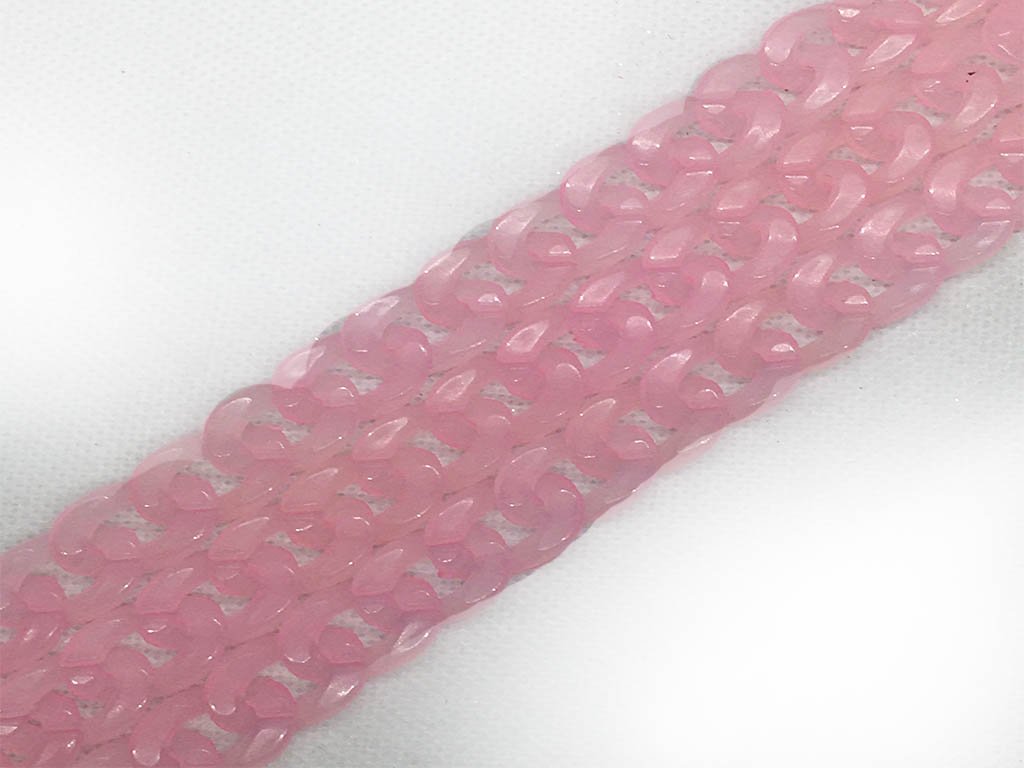 Baby Pink Transparent Plastic Chains