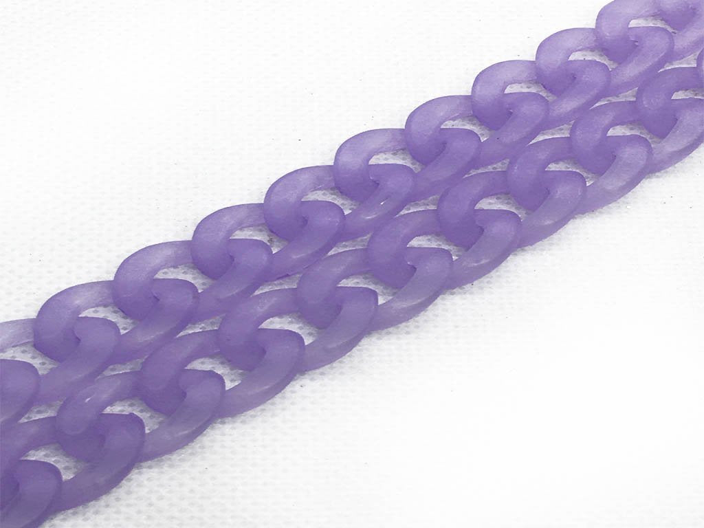 Violet Transparent Plastic Chains