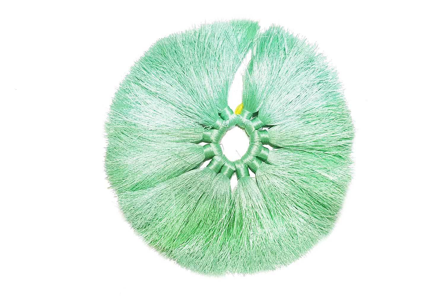 Mint Green Silk Thread Tassels