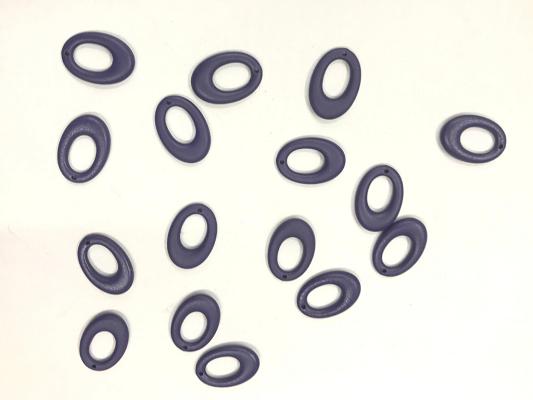 Dark Blue Ring Plastic Stones
