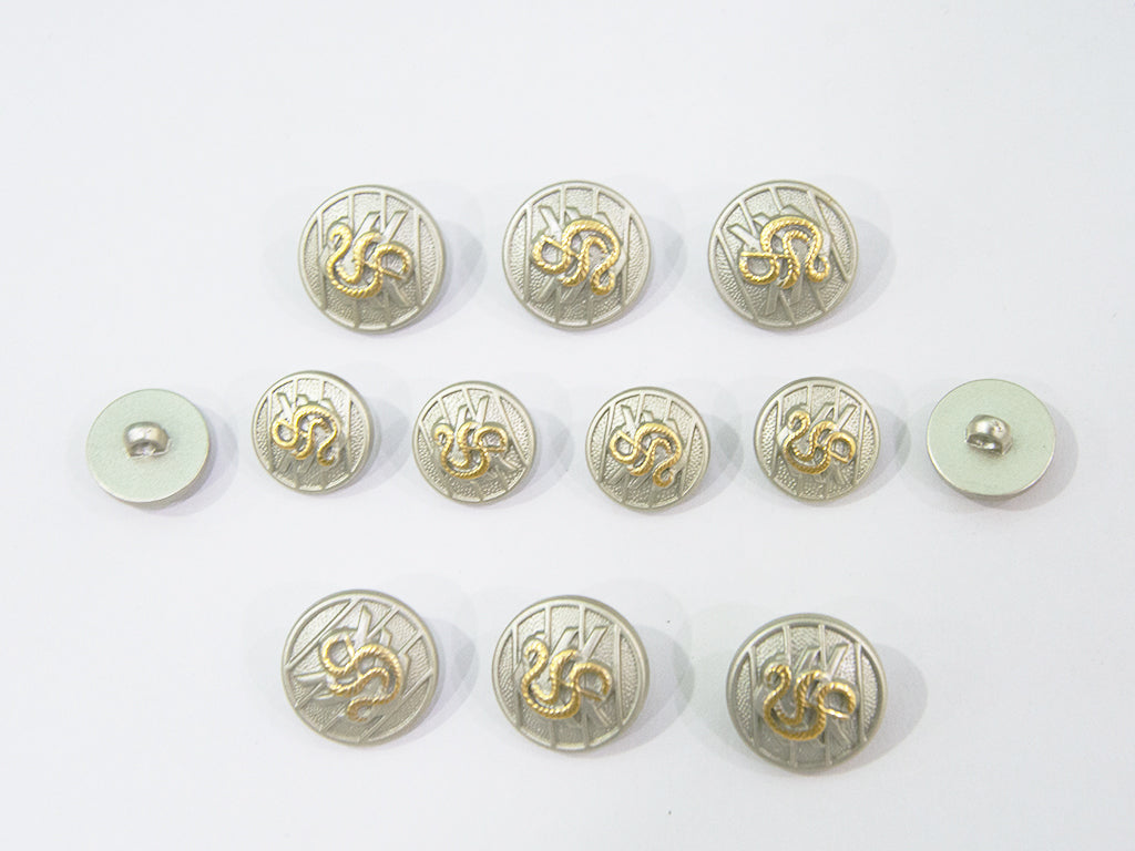 Water Golden Designer Acrylic Suit Buttons