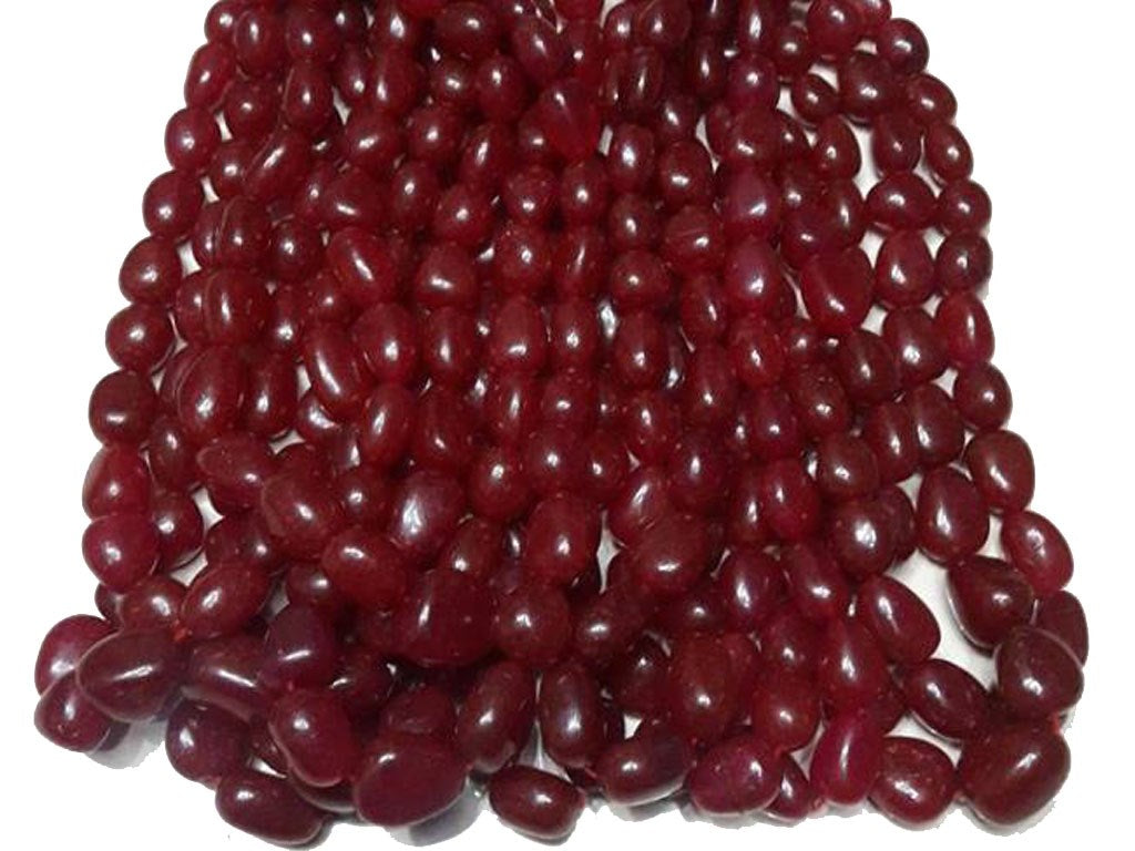 Dark Maroon Oval Semi Precious Quartz Stones