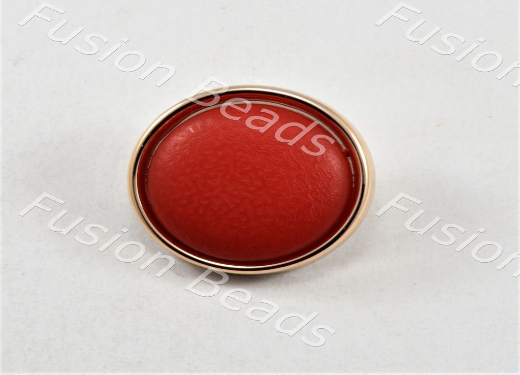 Red Matt Finish Button