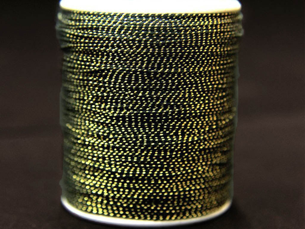 Black Golden Dual Tone Zari Metallic Threads