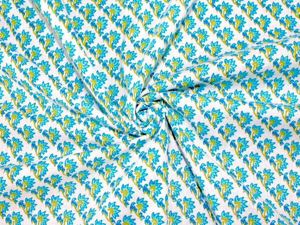 blue-flower-print-design-cotton-fabric