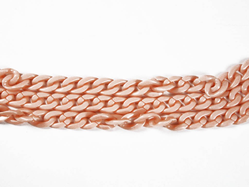 Peach Circular Acrylic Chains