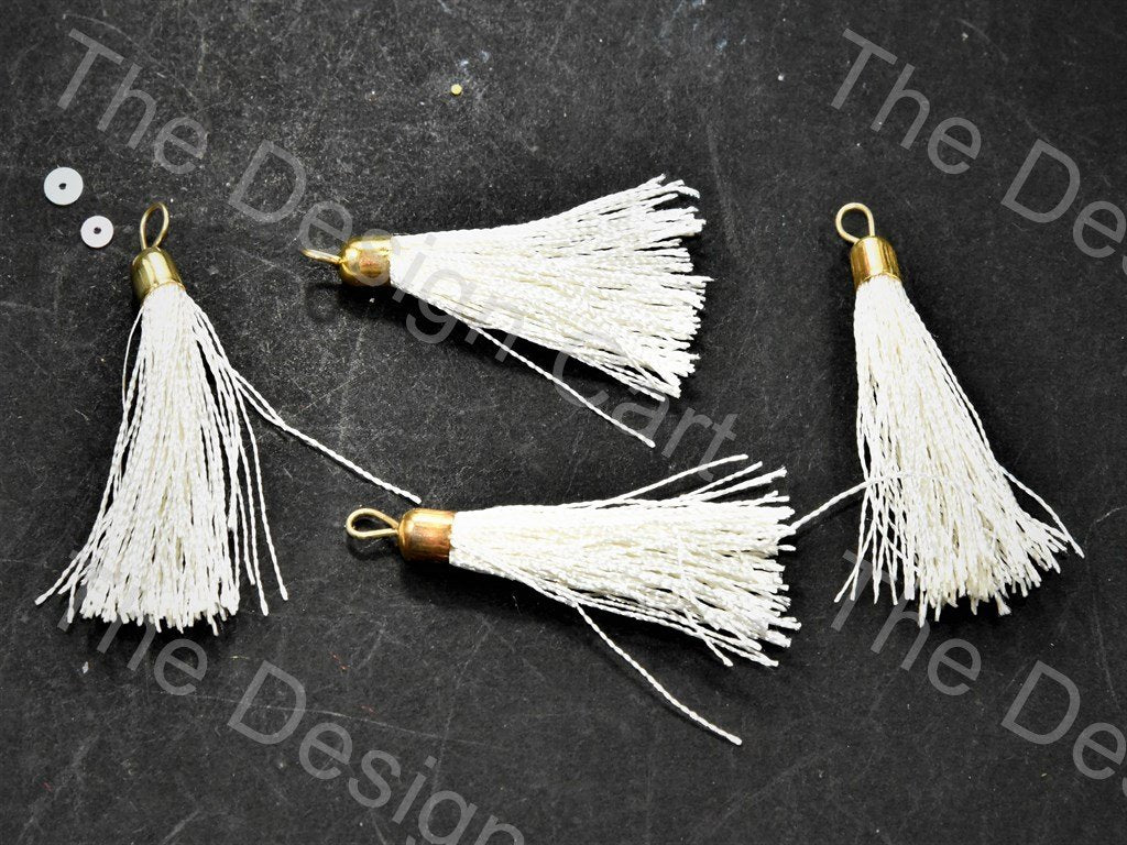 Cream Silk Thread Tassel | The Design Cart