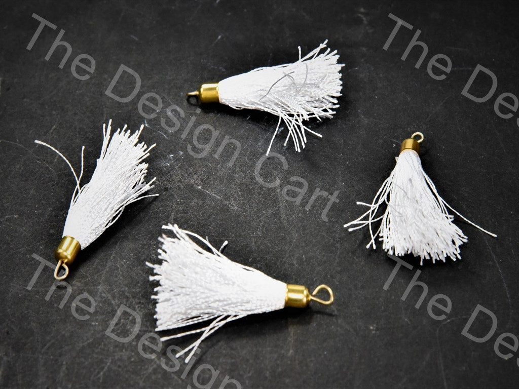 White Silk Thread Tassel | The Design Cart