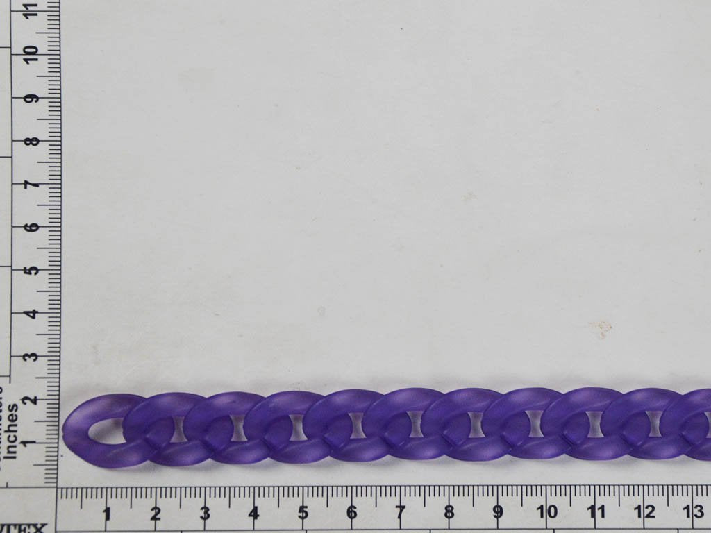 Dark Purple Circular Acrylic Chains