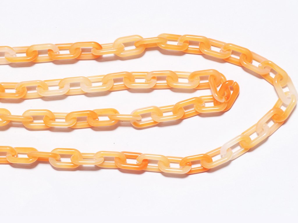 Orange Designer Plastic Chain